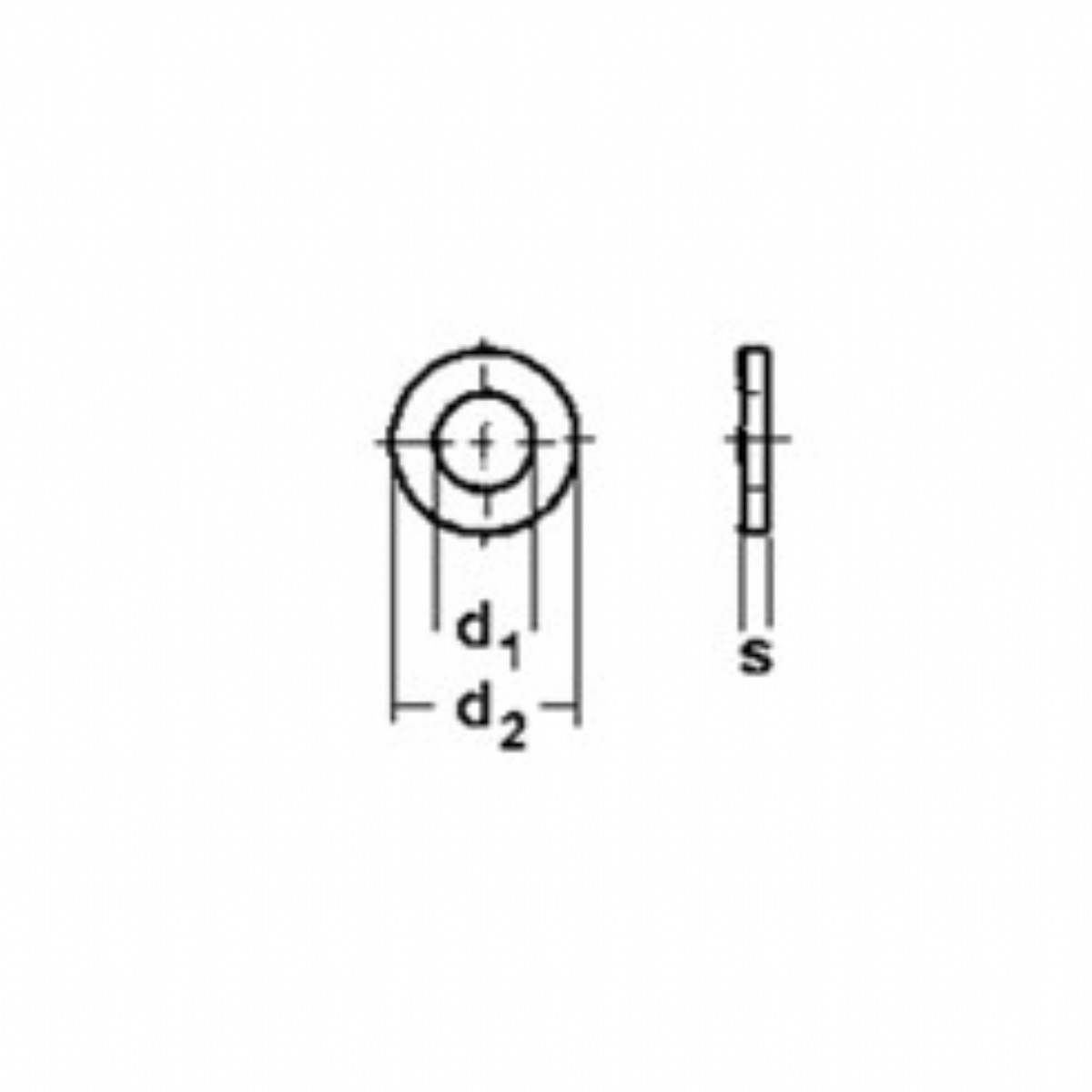 M16 Düz Rondela 6916 Siyah (I)_75 li Paket - Çelik Düz Rondela DIN 6916 ...