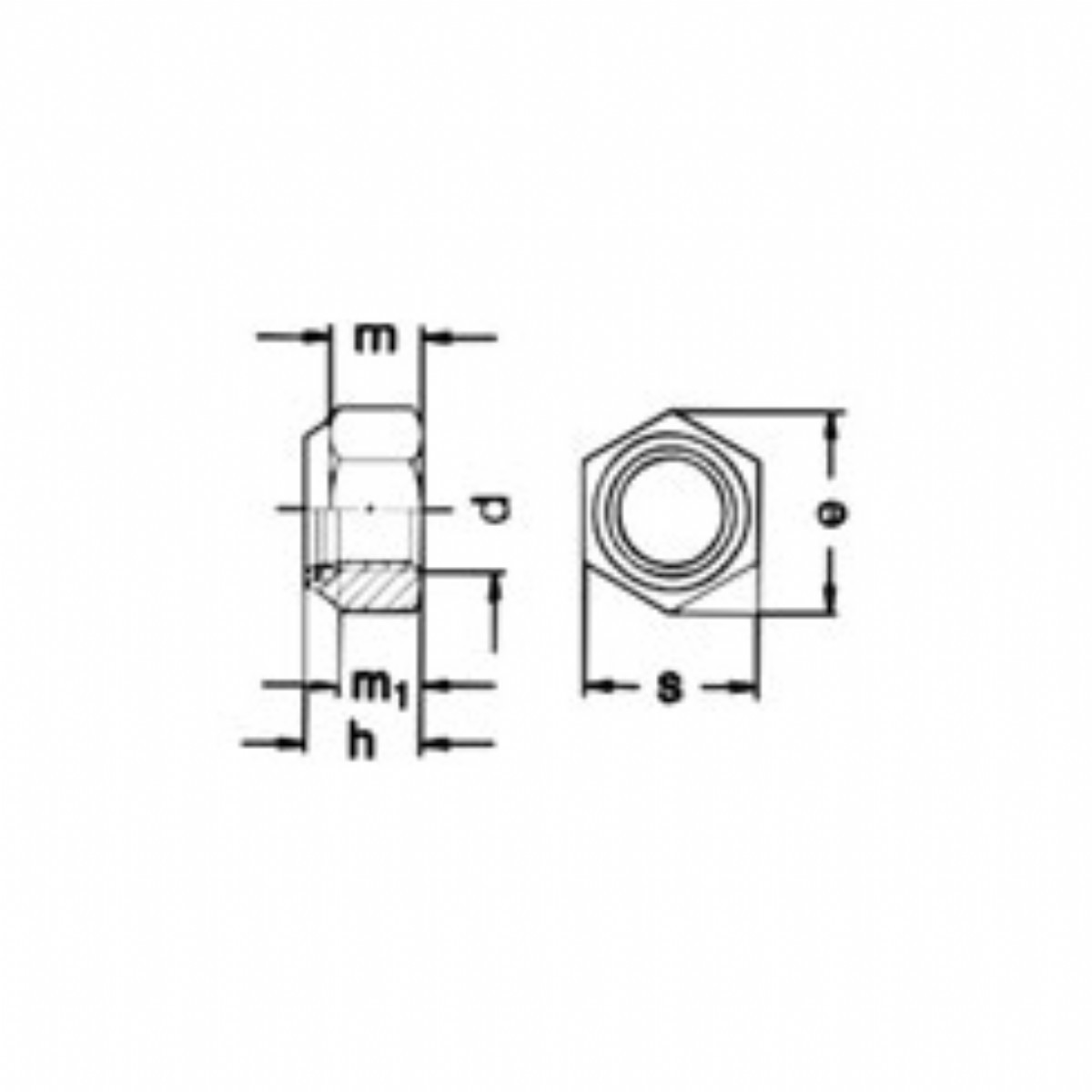 M16 Inoks Fiberli Somun 985 A2_125 li Paket - A2 Paslanmaz Fiberli Somun - cabacivata